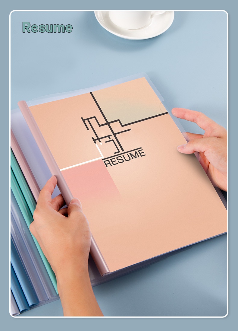 Thicken Folder A4 Plastic File Bag Office Organizers Document Organizer ...