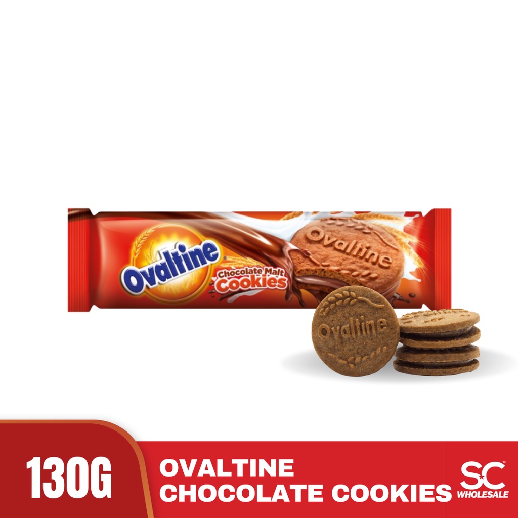 Ovaltine Cookies Chocolate Cream Biscuit 130g | Shopee Singapore