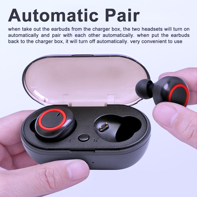 Tecsire TWS Stereo Bluetooth Earphone Wireless Earbuds Touch Control ...