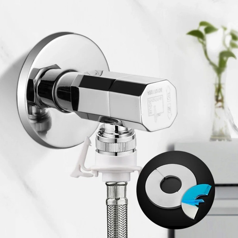 Round Hole Pipe Cover - Shower Chrome Finish Water Pipe Wall Covers ...