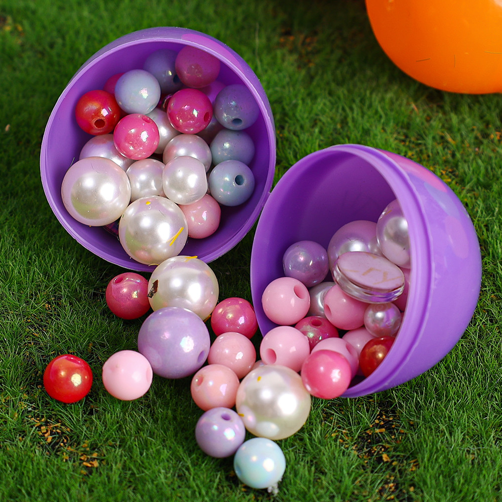 Colorful Fillable Plastic Easter Eggs - Assorted Colors Empty Opening ...