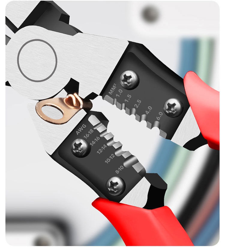 German Multi-Functional Wire Cutter Diagonal Cutting Pliers Industrial-Grade Labor-Saving Pliers ...