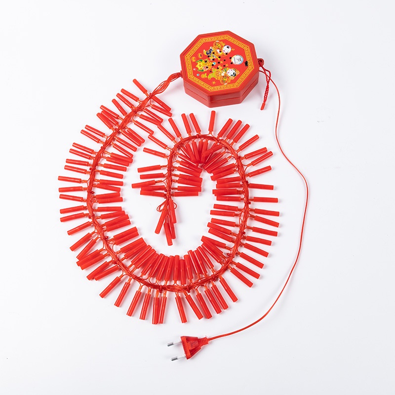 Chinese New Year Decoration with Sound 2025 CNY Simulation Firecracker ...