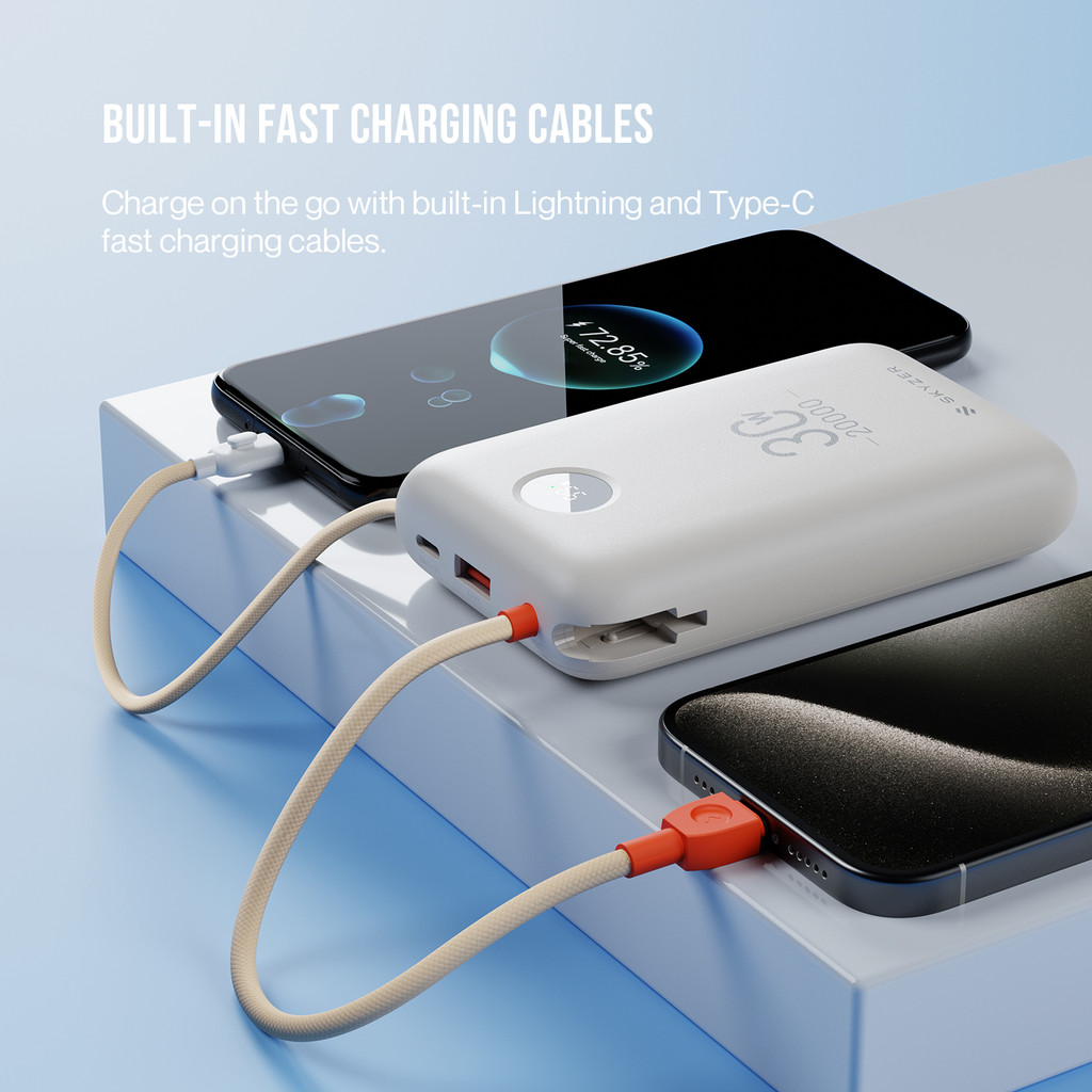 Skyzer Power Charge 302 | 30W 20000mAh Powerbank | Shopee Singapore
