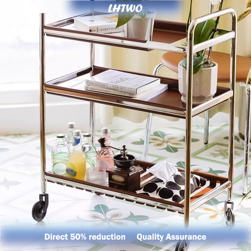 Trolley Cart Movable Storage Trolley Storage Rack Side Table Living ...