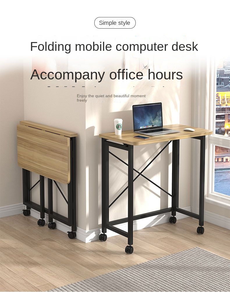 Folding Desk Computer Desk Student Household Simple Office Writing Desk ...