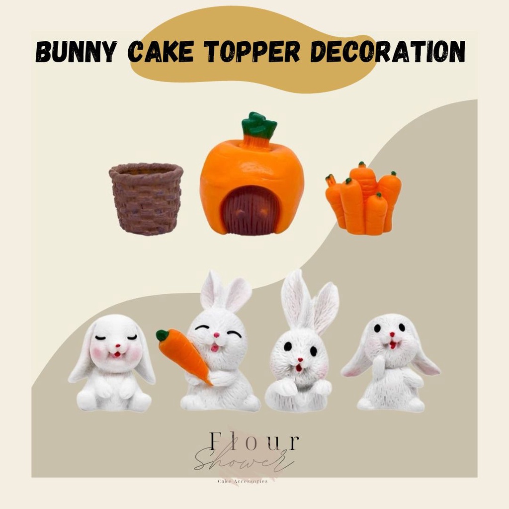 FS Rabbit Bunny Cake Topper Decoration | Kek Hiasan Mainan Hadiah ...