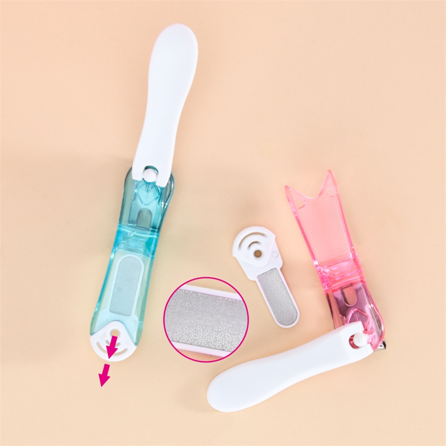 Nail Clipper Nail File Rotating Nail Clipper Dual-Use Stainless Steel ...