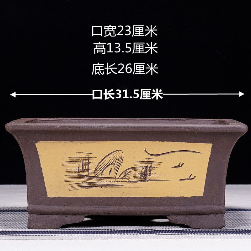 Rectangular Flower Pot Ceramic Extra Large Square Manger Pot Bonsai ...