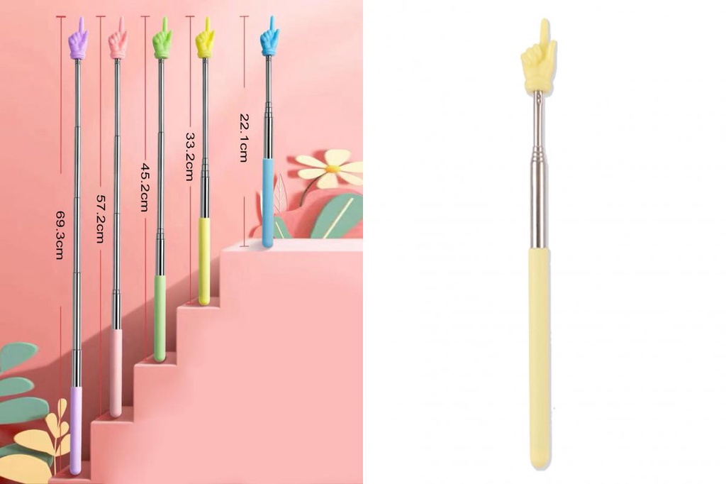 Lightweight Pointing Stick Classroom Pointer Stainless Steel Adjustable ...