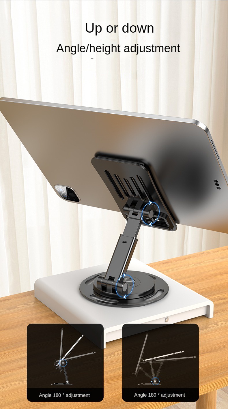 Rotating Tablet Phone Holder Telescopic Desktop Stand | Shopee Singapore