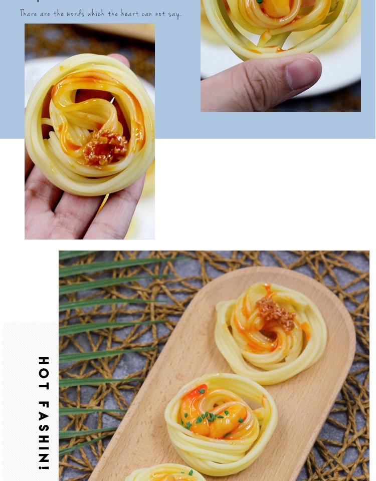 【Fake Food Model】Artificial Spaghetti Model Noodles Food Pasta Model ...