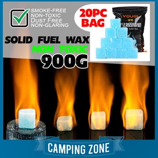 20Pcs Hexamine Solid Fuel Tablet Charcoal Fire Starter Camping Lilin ...