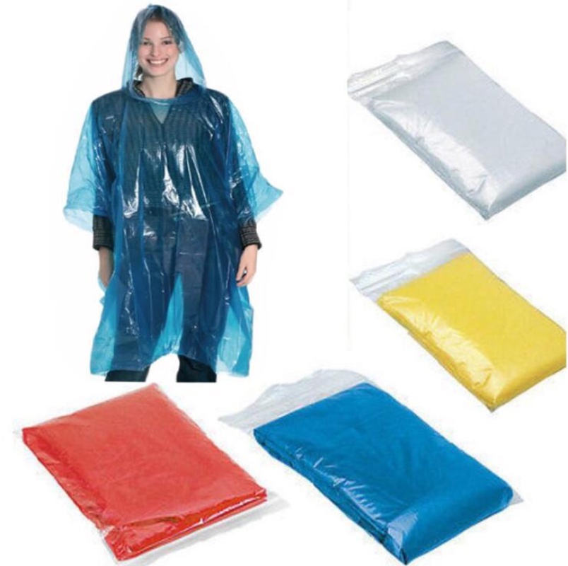 Portable Disposable Thicken Raincoat with Keychain / Adults Transparent ...