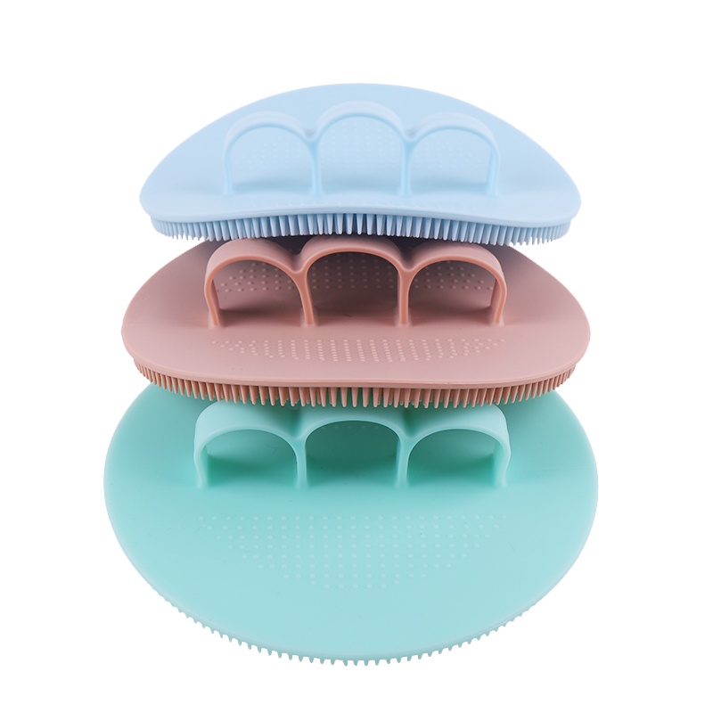Silicone Body Scrubber Soft Bristles Skin Exfoliator Scrub Bath Brush ...