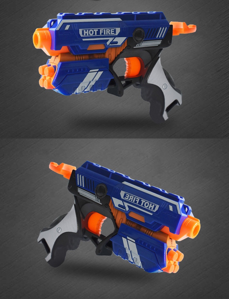 Soft bullet Blaster for kids. Soft Dart X 10 Blaster Toy. Shooting game ...
