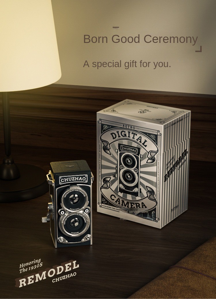 CHUZHAO M1 Retro Twin-Lens Digital Camera – CCD Effect, HD, Vlog ...