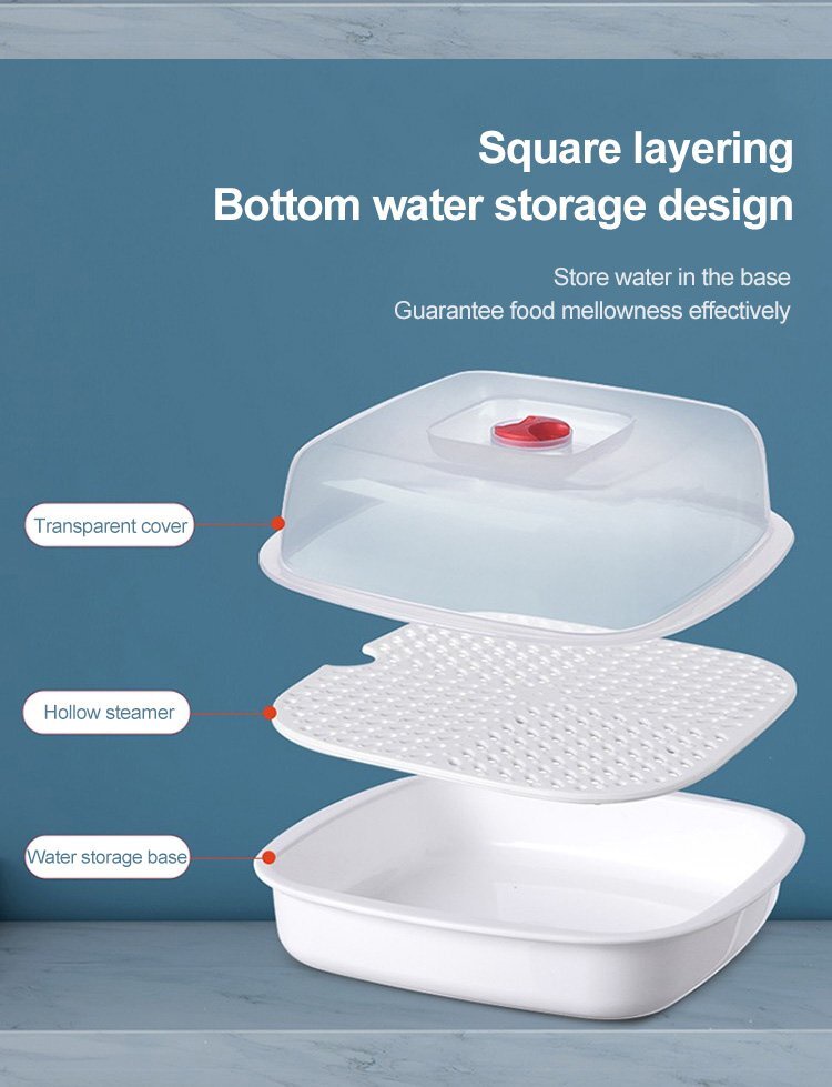 Microwave Oven Double-layer Rounded Steamer | Shopee Singapore