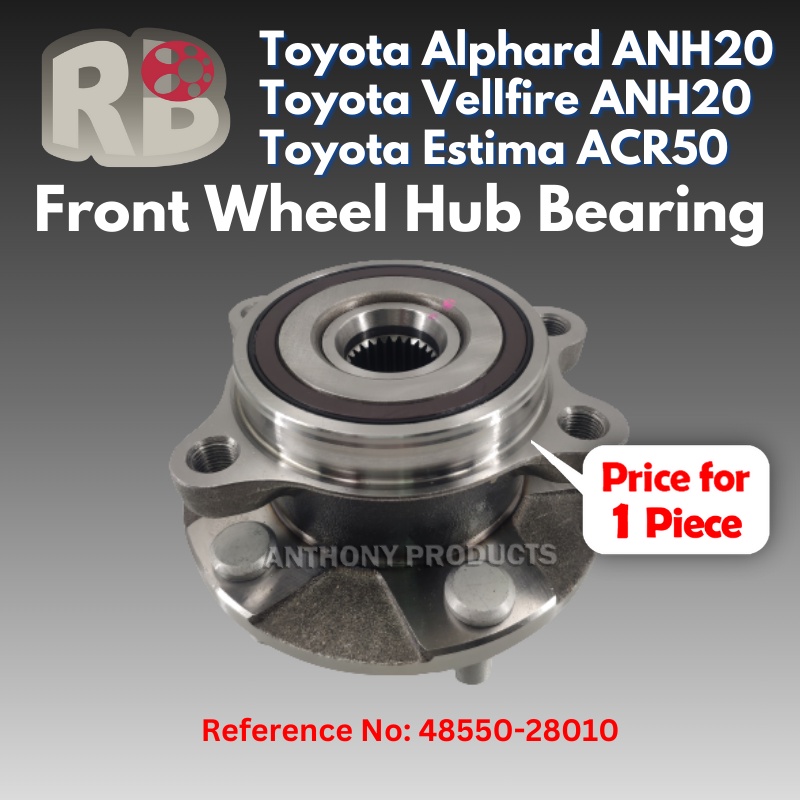 Toyota Alphard Vellfire ANH20 ANH25 2.4, Estima ACR50 2.4 Front Wheel ...