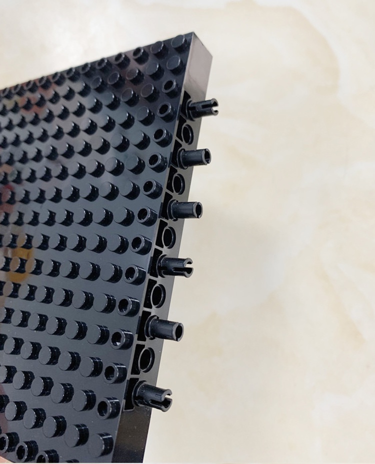 1PC Baseplate Building Block Base Plate Black Splice Brick DIY ...