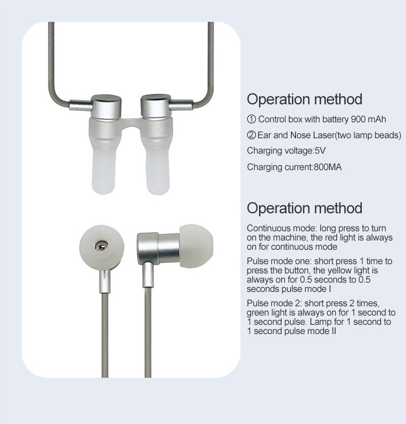 Ear Rhinitis Infrared Nasal Care 650nm Red Light Physiotherapy ...