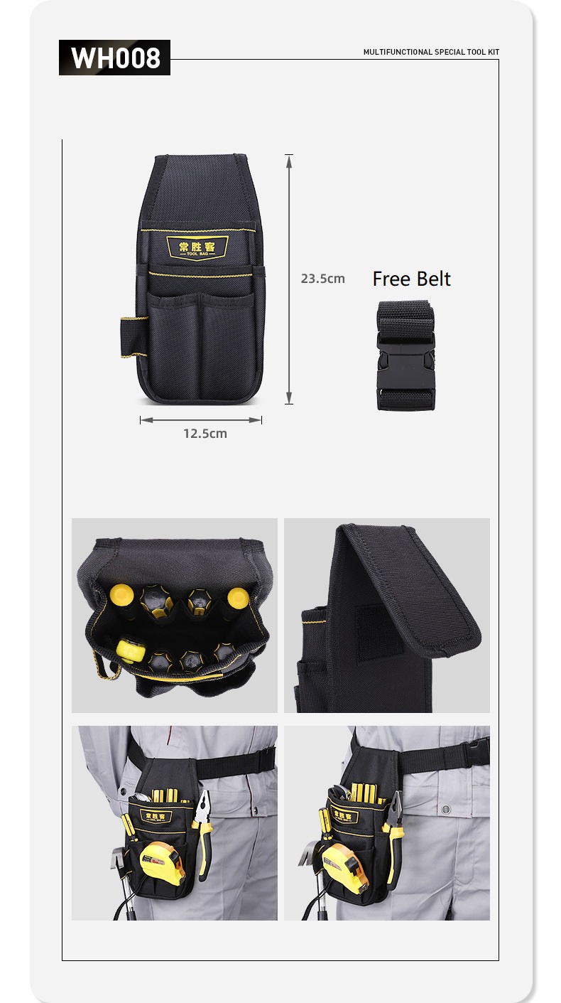 Winhunt Tools Bag for Electricians Waist Belt for Work Tools Organizer ...