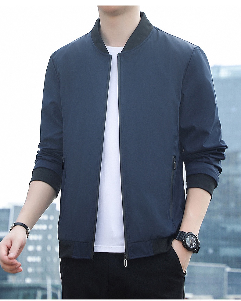 [Ready Stock] Jacket Men Korean Slim Fit Bomber Jacket Windproof and ...