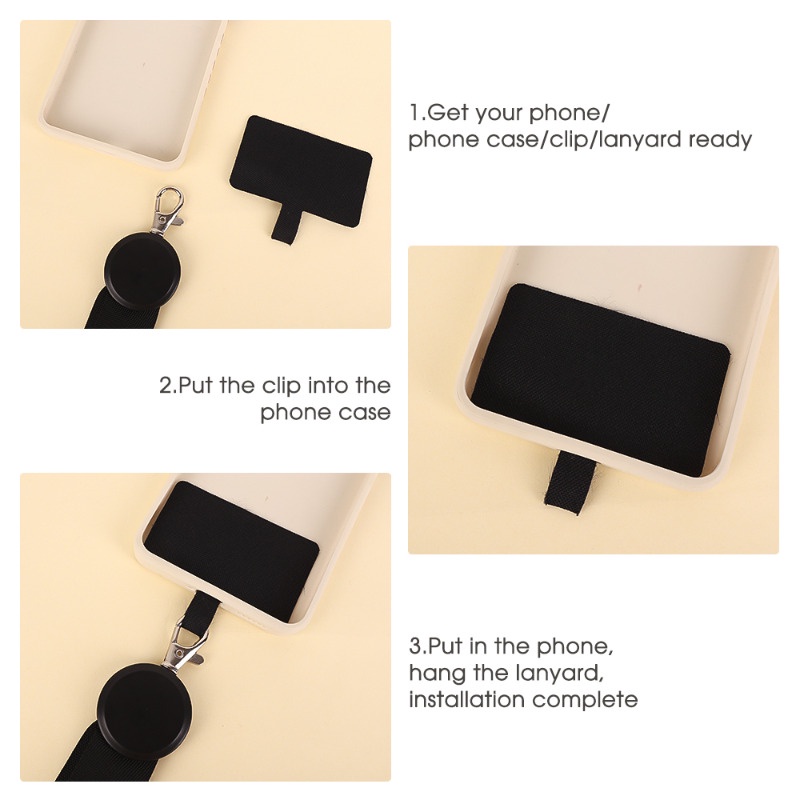 Universal Thickened Mobile Phone Card Lanyard / Adjustable Anti-Lost ...