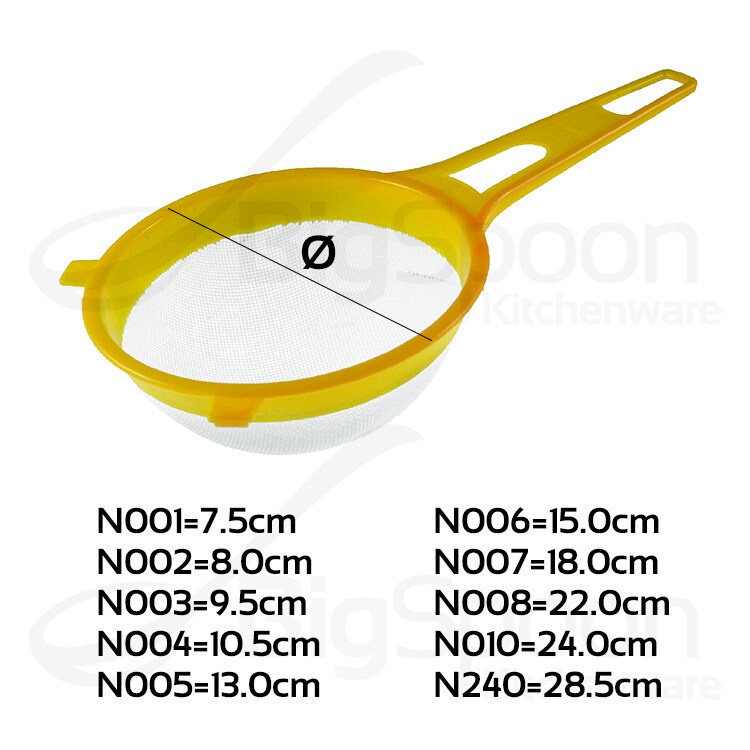 BIGSPOON 1-Pcs Plastic Fine Mesh Strainer | Flour Sieve | Penapis ...