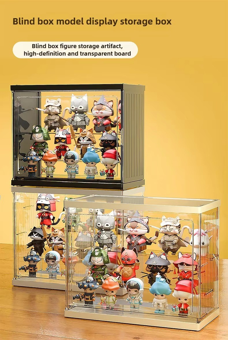 Acrylic PopMart Display Box Acrylic Organizer Collectible Figures Blind ...