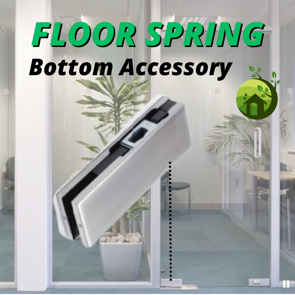 VSP V10 Glass Door Bottom Patch Fitting / bawah pintu kaca tempered engsel lantai/ Floor Spring ...