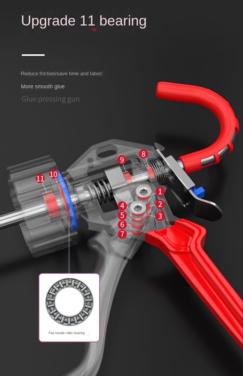Silicon Sealant Gun Automatic Glue Breaking Labor-Saving Silicon ...