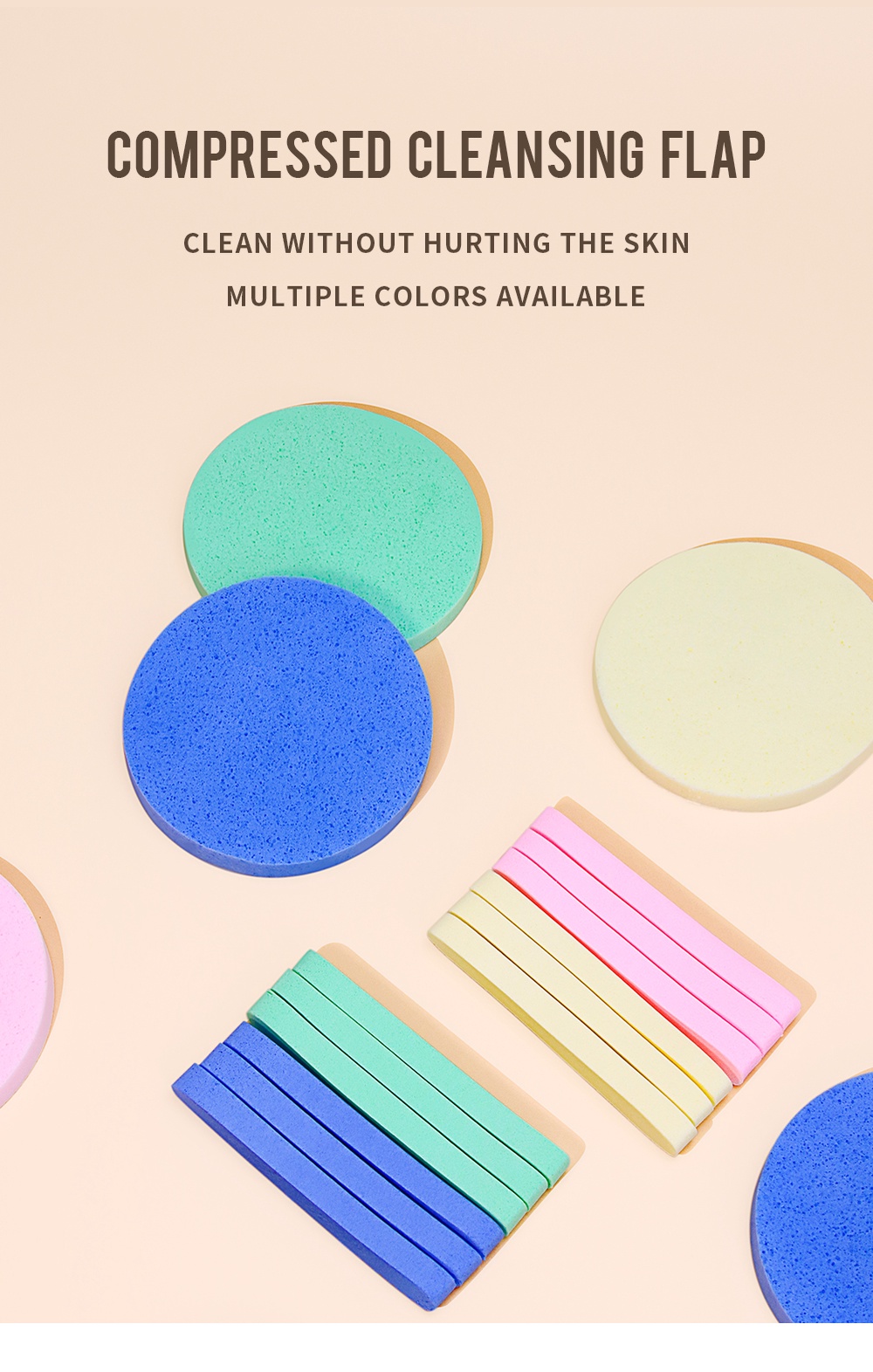 ANNAFRIS 12 Pack Face Washing Pads - Makeup Puff & Compressed Cleansing ...
