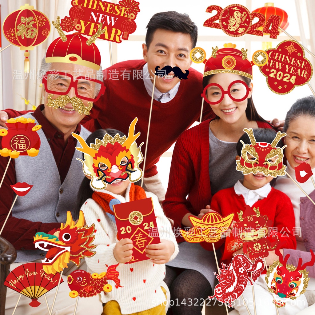25pcs/Set 2025 CNY Photography Props Dragon Year Spring Festival ...
