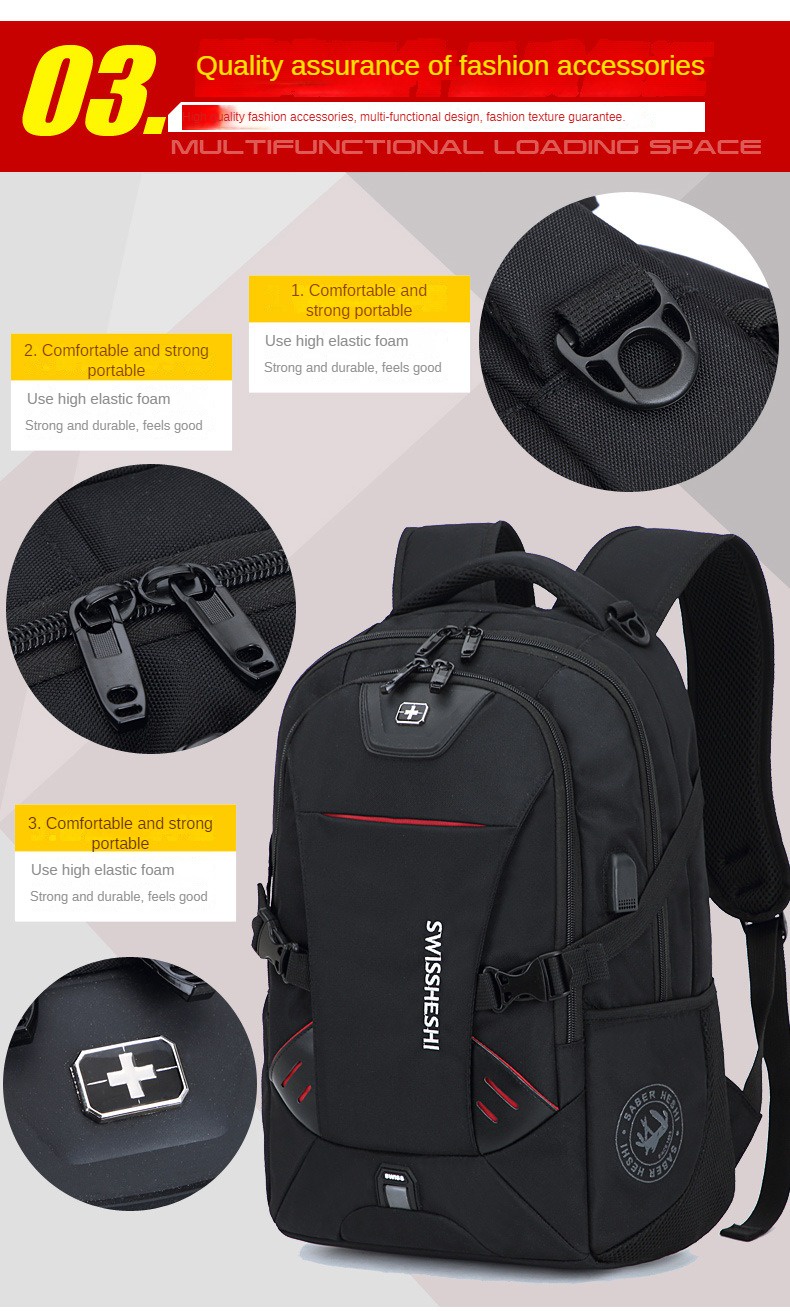 Swissgear backpack travel man 15.6/17.3 inch laptop backpack waterproof ...