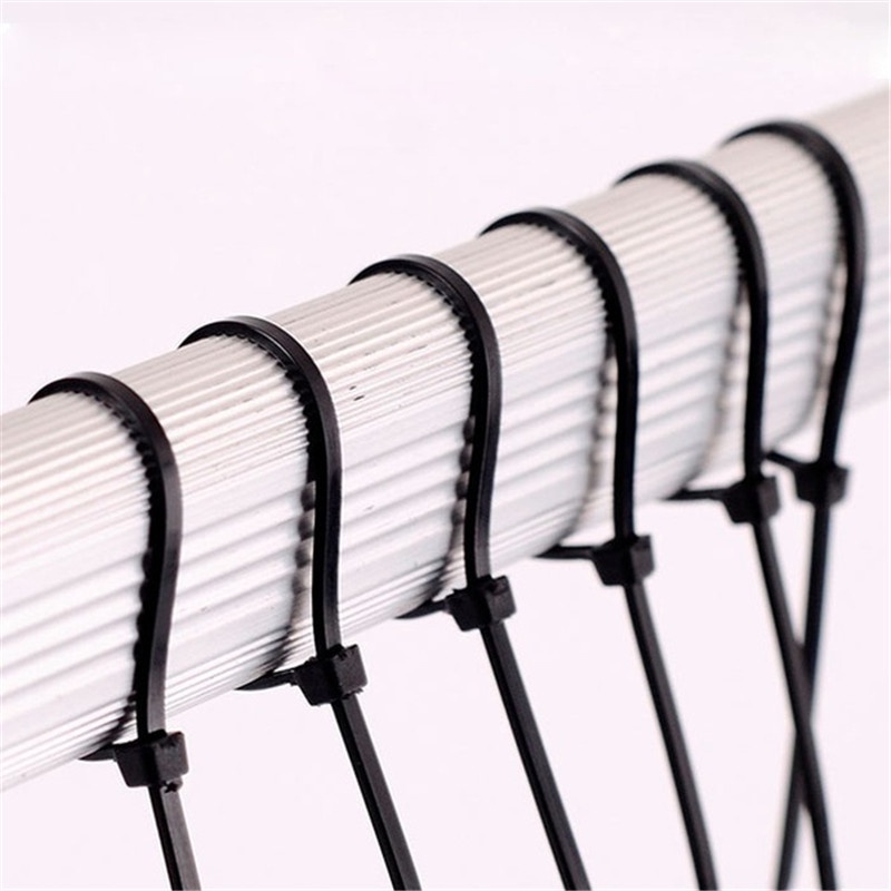 100Pcs DIY Nylon Markable Cable Tie Tag Labels / Adjustable Self ...