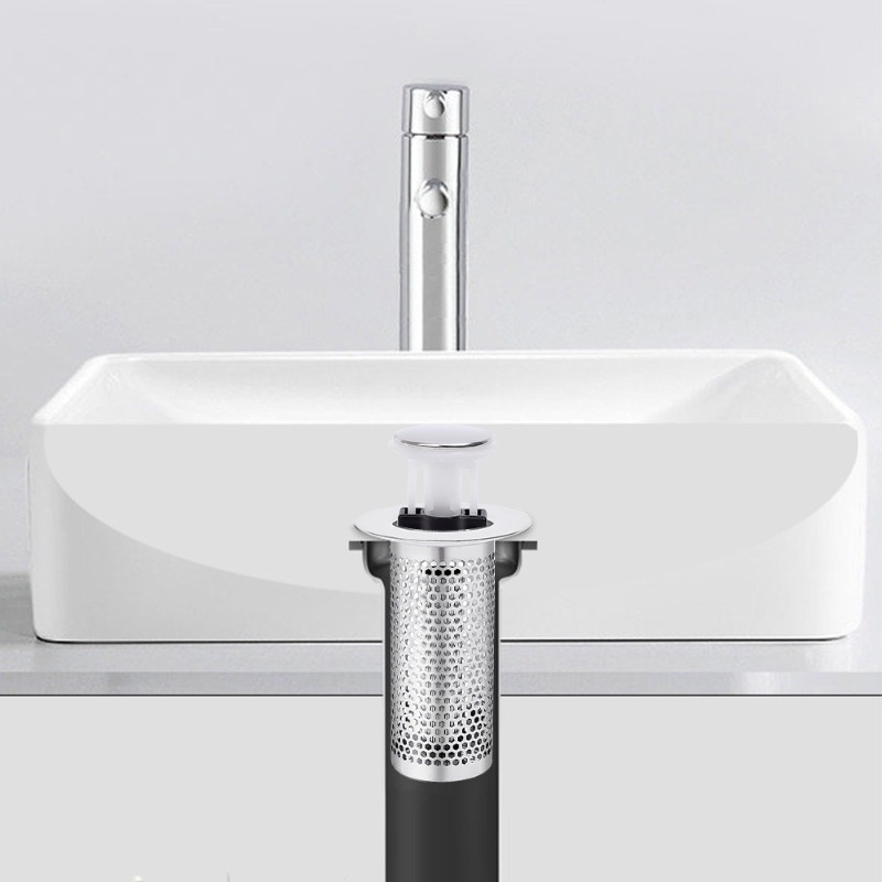 Bathroom Kitchen Sink Plug Floor Drain / Wash Basin Hair Anti-blocking ...