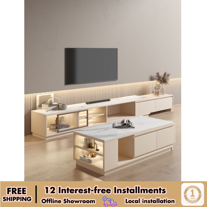 Halfday - Modern Rock Plate Tea Combination |Tv Cabinet Table | Tv ...