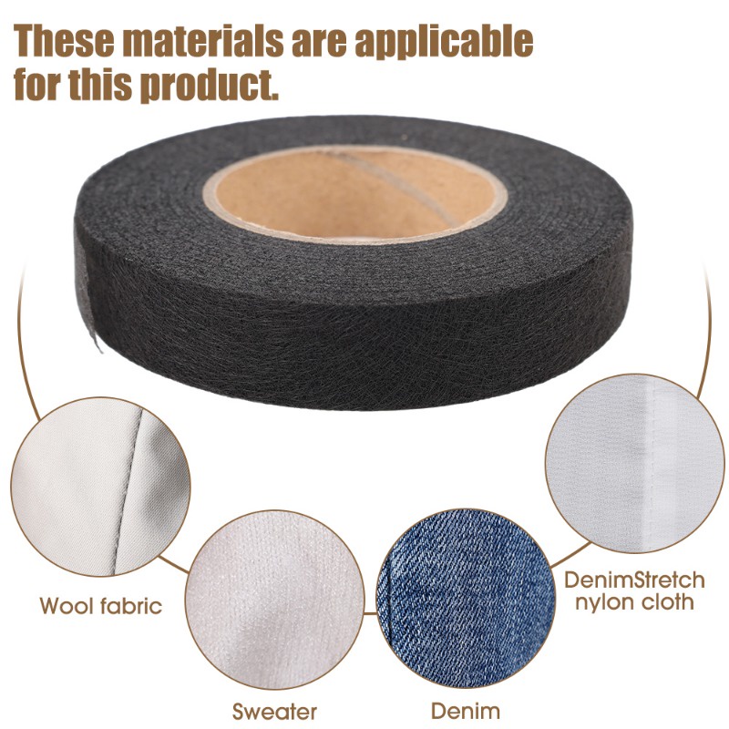 60M Double-sided Iron-On Fabric Fusing Tape / 1.0/1.5/2.0/2.5/3.0cm ...