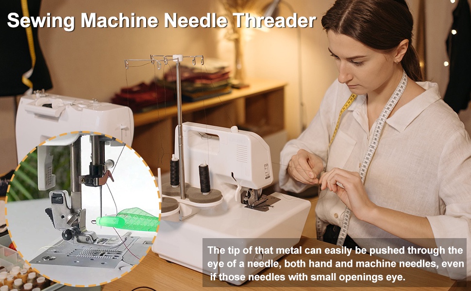 5PCS Auto Needle Threader Wire Loop Fish Type DIY Simple Threader for ...