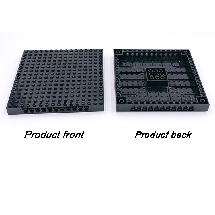 1PC Baseplate Building Block Base Plate Black Splice Brick DIY ...