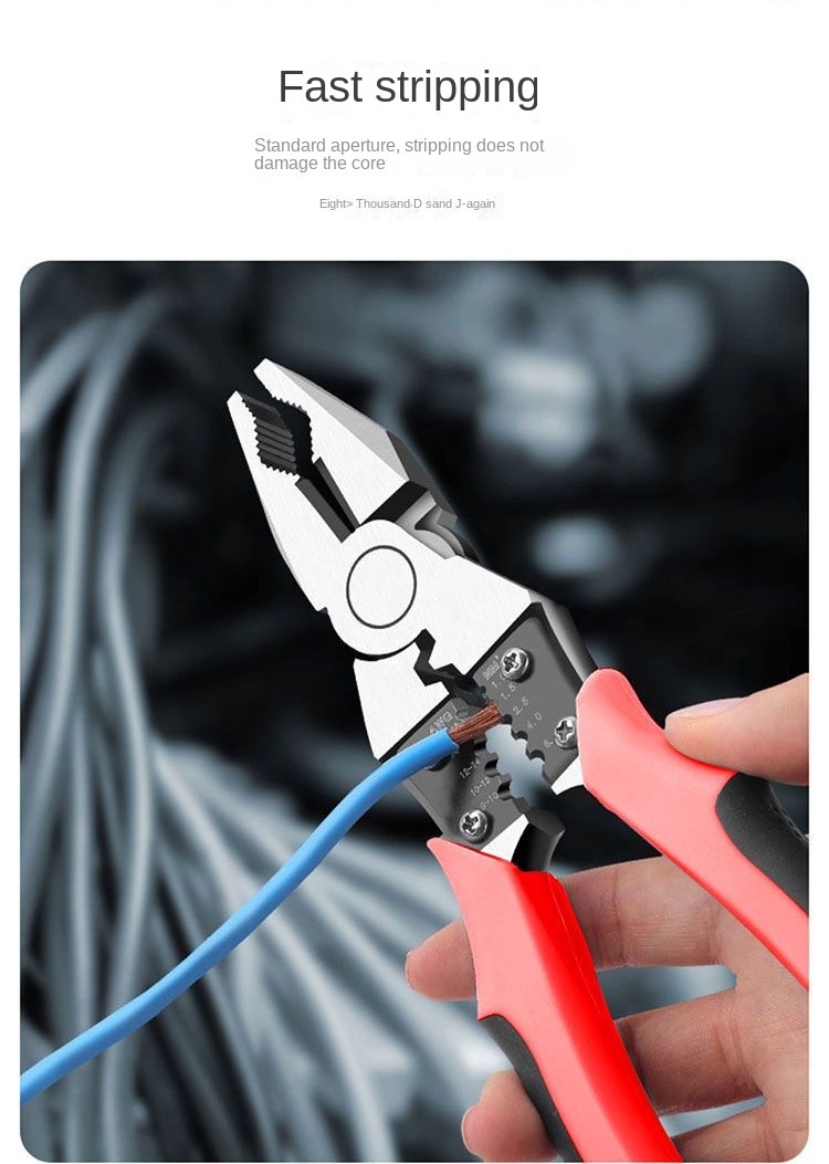 German Multi-Functional Wire Cutter Diagonal Cutting Pliers Industrial-Grade Labor-Saving Pliers ...