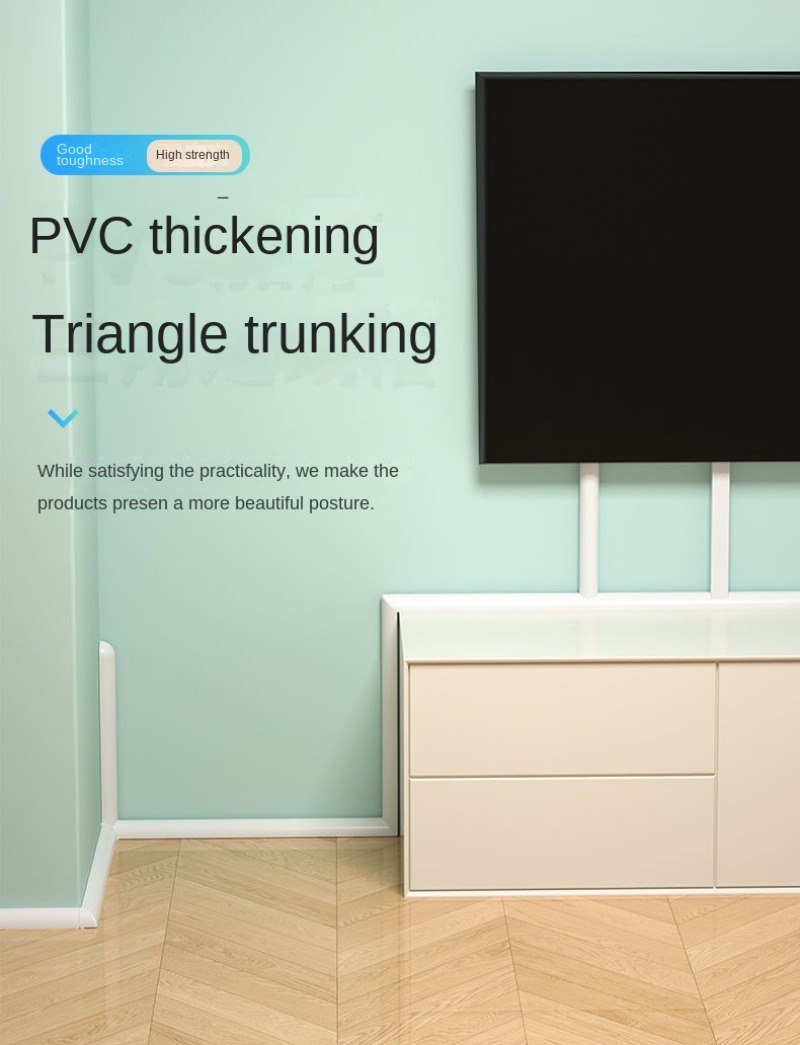 PVC Wall Corner Surface-Mounted Triangle Right Angle Internal Corner ...