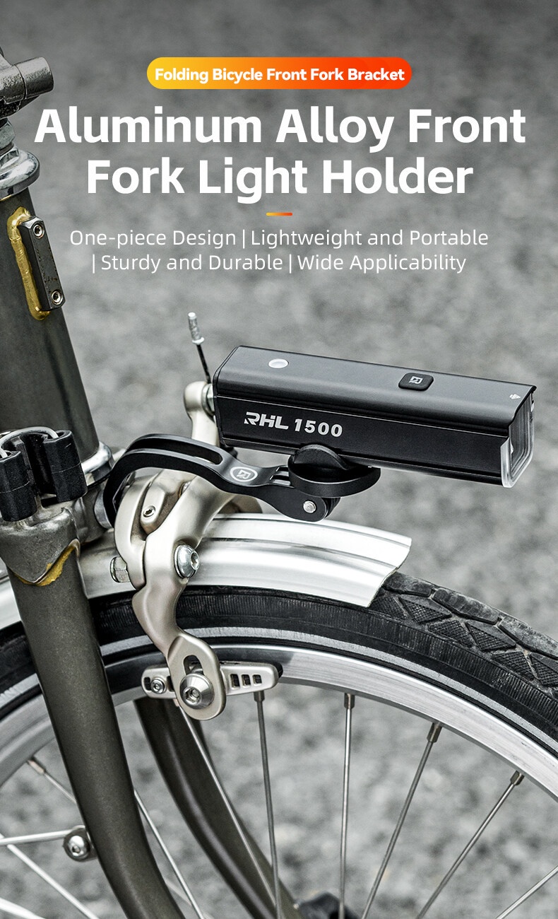 【3-day Delivery】ROCKBROS Bike Front Fork Light Stand For GoPro Camera ...