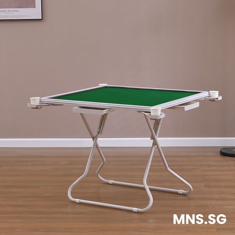 MNS Mahjong Table Foldable Mobile Home Hand Rubbing Playing Card Table ...