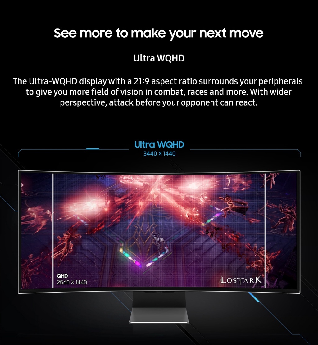 Samsung 34" Odyssey OLED G8 175Hz 0.1ms Ultra WQHD Curved Gaming ...