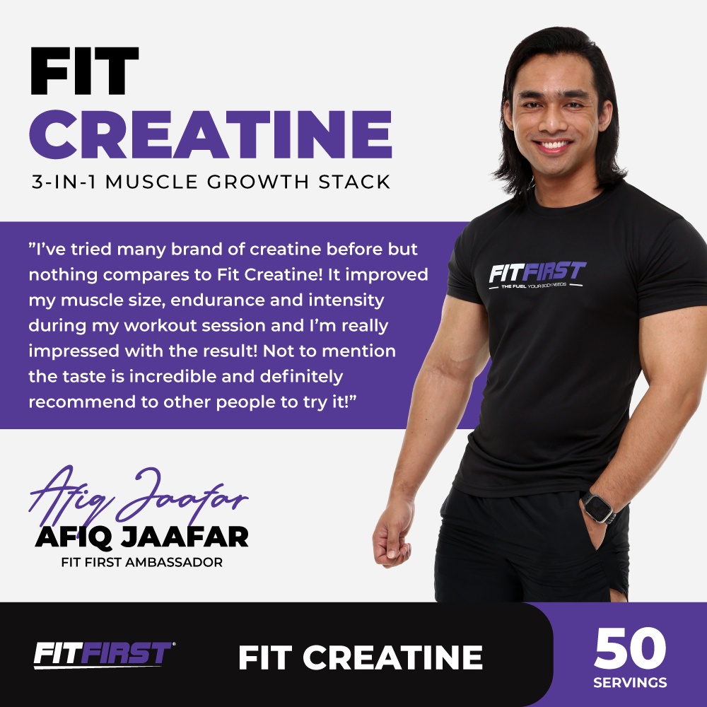FitFirst Fit Creatine (50 Servings) - Halal Micronized Creatine, Amino ...