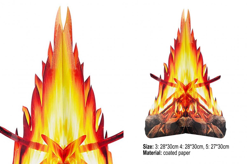 Artificial Fire Easy to Assemble Creative Modeling Home Decor 3D ...