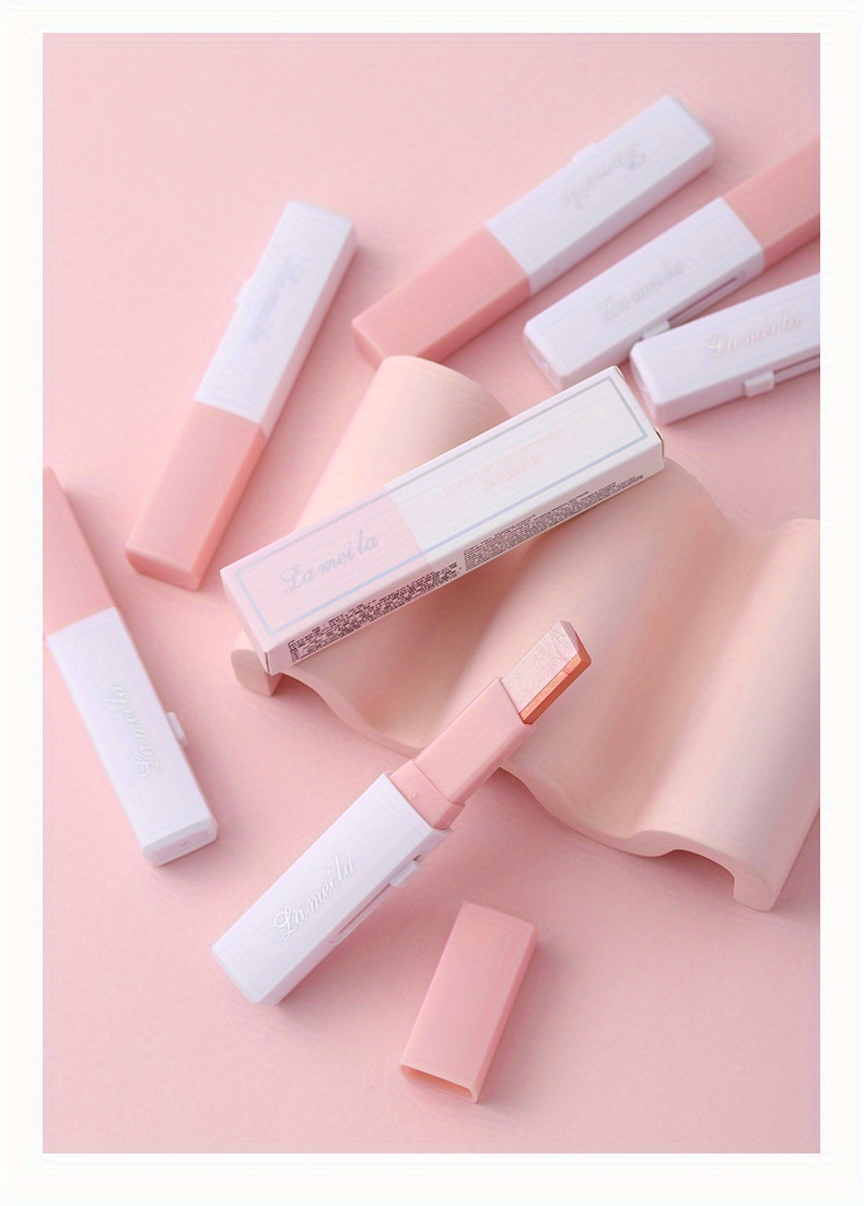 Waterproof Shimmer Dual Color Eyeshadow Stick Gradient Makeup | Shopee ...