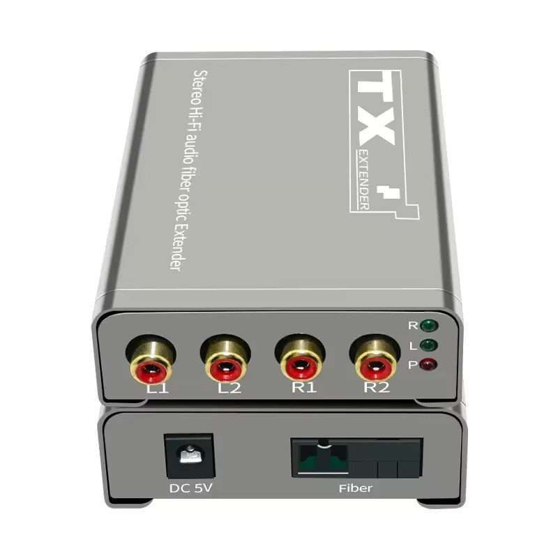 4 Channel 20Km RCA Audio Fiber Extender over Fiber Optic Cable 20Km ...